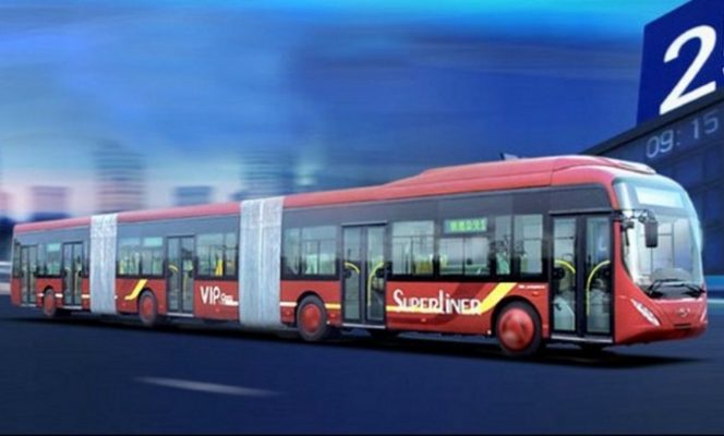 The longest and most spacious buses in the world - Inpic.net